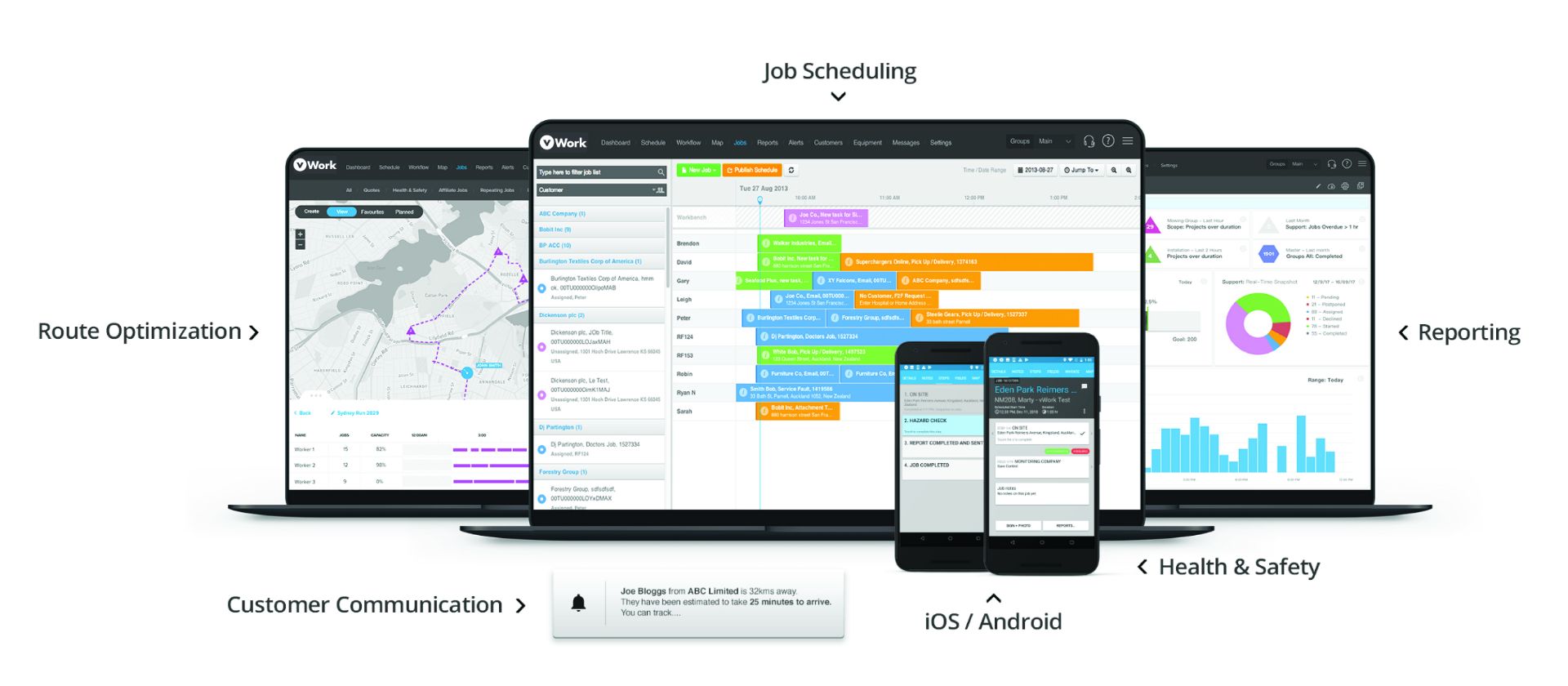Software for mobile job scheduling and dispatch | vWork
